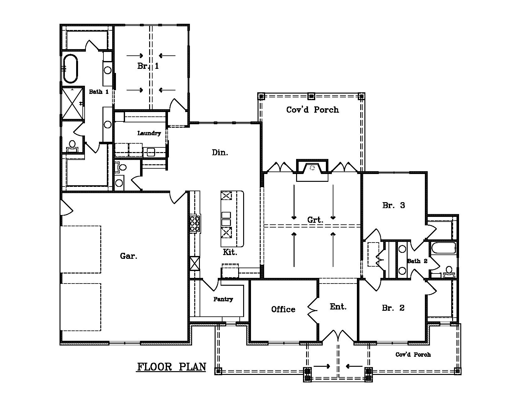 Plan № 445-371 (S.F.L.A.=2522) - Cook Residential Design